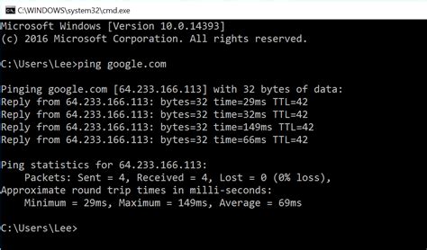 Tech Note Command Line Interface Ping Techsupportpro Uk