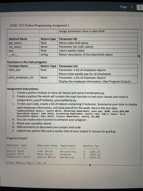 Solved Page Payroll Classes Inheritance And Polymorphism