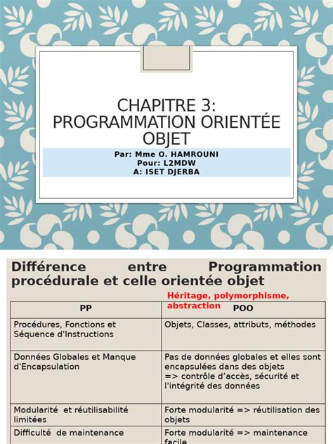 chapitre 3 pdf classe informatique programmation informatique