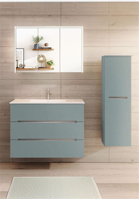 DECOTEC Plan vasque céramique Luna pour meuble vasque Bento L 100 cm