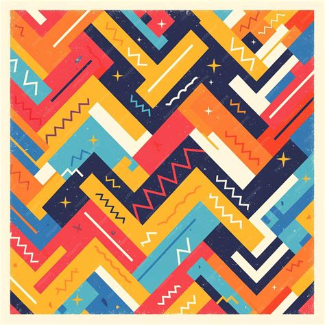 Zigzag Patterns With Sharp Angles Premium Ai Generated Vector