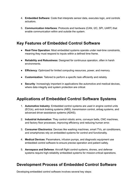 Ppt Embedded Control Software System Powerpoint Presentation Free