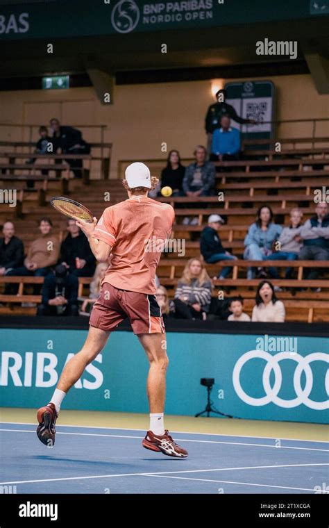 Stockholm Sweden 15th Oct 2023 Stockholm Kungliga Tennishallen Pavel Kotov Against Otto