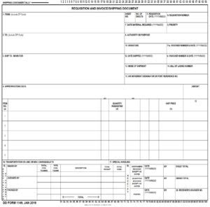 DD Form Requisition And Invoice Shipping Document DD Forms