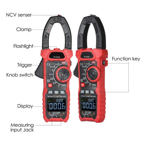 Acdc Digital Clamp Meter 1000a True Rms Auto Range