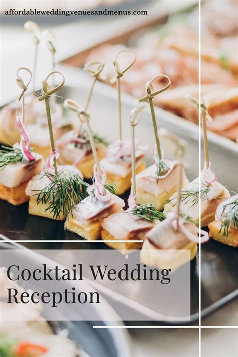 Cocktail Wedding Reception Menu Ideas