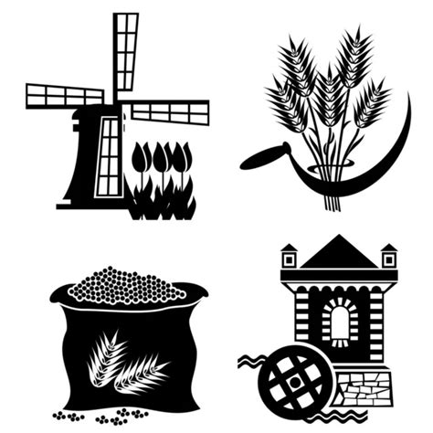 100 000 Water Mill Icon Vector Images Depositphotos