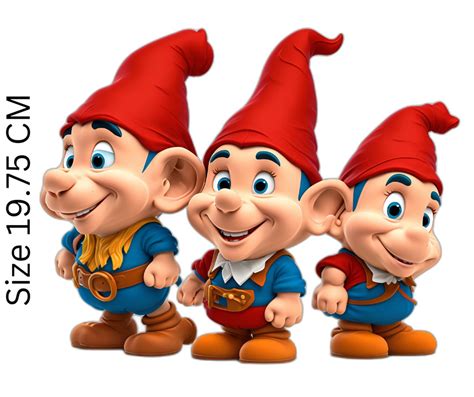 Dopey 7 Dwarfs Cartoon Iron On Heat Transfer Sticker For Etsy