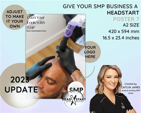 Scalp Micropigmentation Smp Poster Instant Download In Jpeg Or Pdf