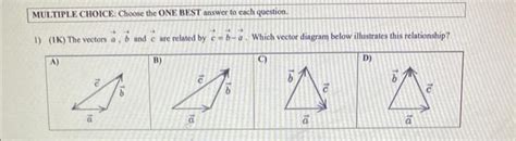Solved Multtple Choice Choose The One Best Answer To Each