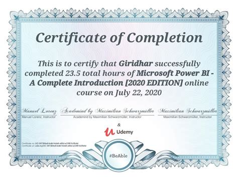 Giridhar Anbalagan On Linkedin Completed Microsoft Power Bi