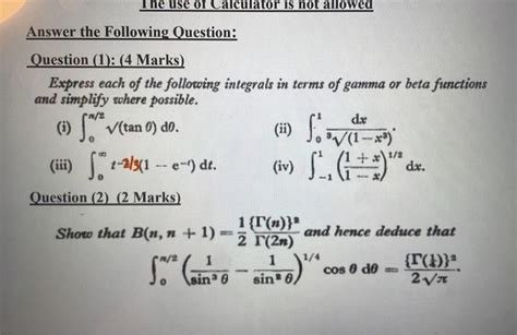 Solved Answer The Following Question Question 1 4