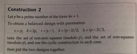 Solved Balanced Incomplete Block Design Bibdwhich Of The