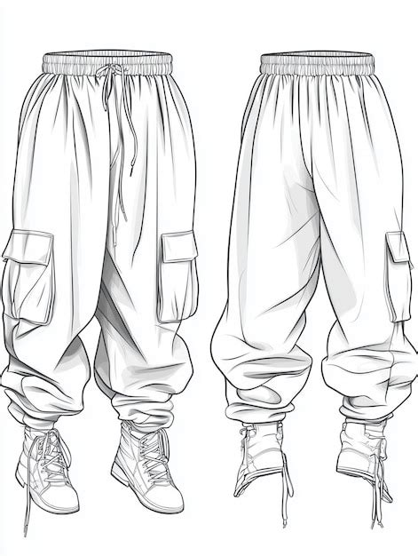 2 000 Yoga Pant Technical Drawing Pictures