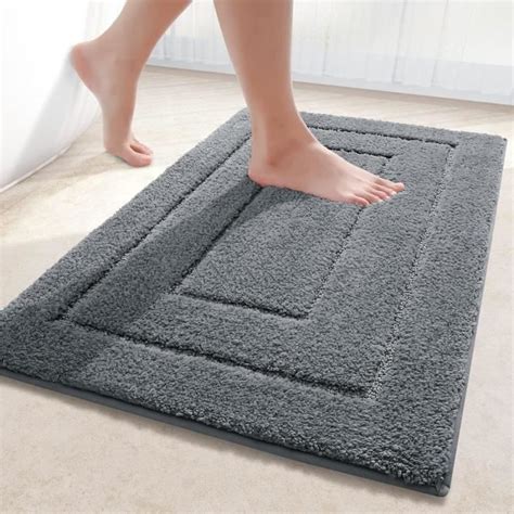 Homaxy Tapis De Bain En Microfibre Antidérapant Et Lavable Doux