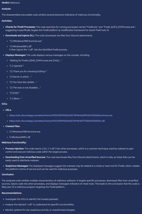 Gemini Pro Powered With Automated Malware Analysis Features