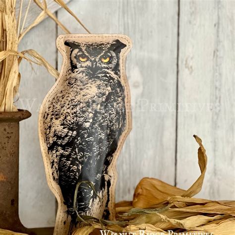 Primitive Owl Pattern Etsy