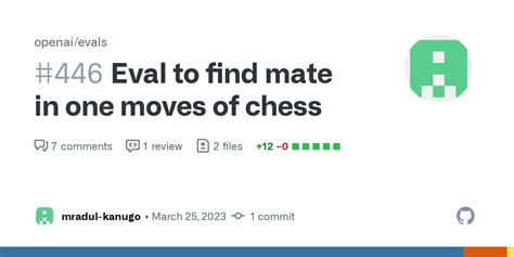 eval to find mate in one moves of chess by mradul kanugo · pull request