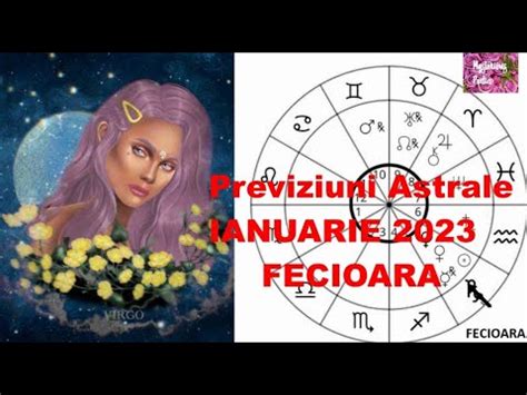 Previziuni Astrale IANUARIE 2023 Zodia FECIOARA YouTube