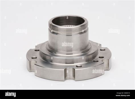 CNC Lathe Precision Machined Gears And Splines For Use In The Aviation Industry Stock Photo Alamy