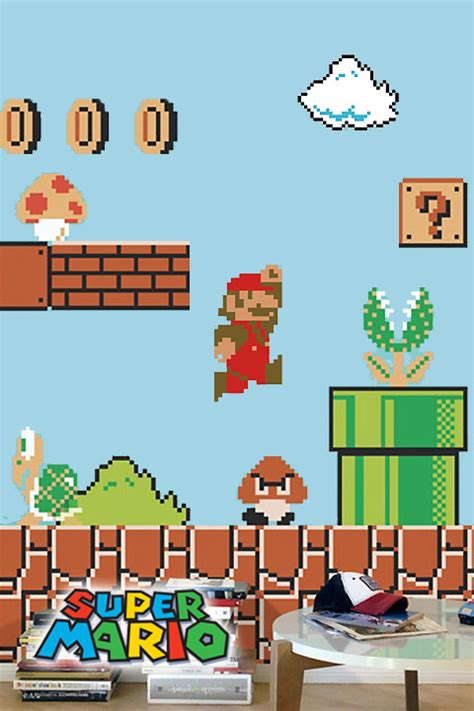 Super Mario Bros Wall Sticker Decals Official Nintendo Wall Stickers