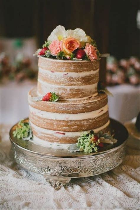 Bolos semi naked a nova tendência do famoso naked cake
