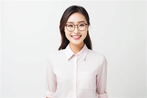 Premium Ai Image Polite And Professional A Smiling Asian Girl Eager