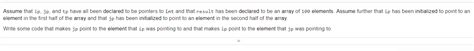 Solved Assume That Ip Jp And To Have All Been Declared To