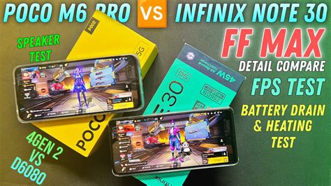 Infinix Note 30 5g 🆚 Poco M6 Pro 5g Free Fire Max Detail Compare 🤯