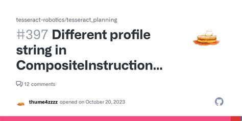 Different Profile String In CompositeInstruction Leads To Totally Diffenent Planning Results