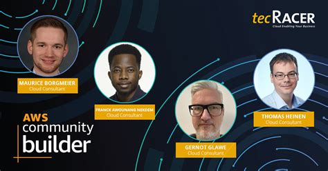 We Are Proud To Announce Two New Aws Community Builders Tecracer