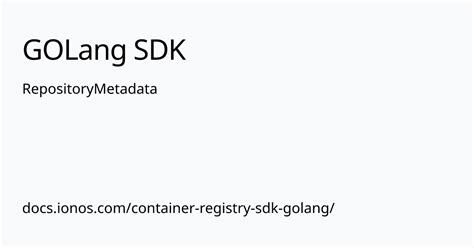 Repositorymetadata Golang Sdk