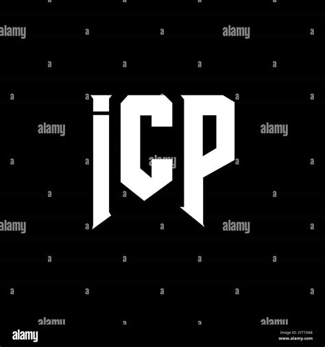 Icp Letter Logo Design For Technology Company Icp Logo Design Black