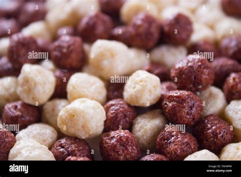 Sweet Milky And Chocolate Flakes Background Image Stock Photo Alamy