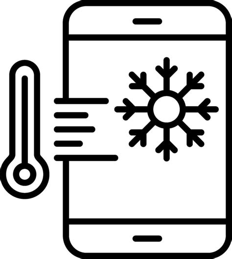 Thermostat Line Icon 43262300 Vector Art At Vecteezy