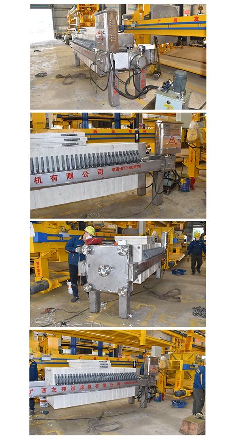 Hydraulic Diaphragm Compression Filter Press Gypsum Wastewater Filtration Low Moisture Content