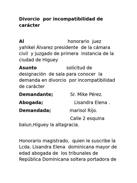 Documento 1 Divorcio 1 Pdf