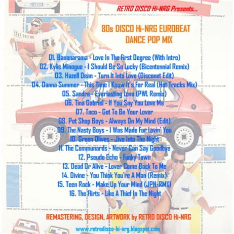 Retro Disco Hi Nrg 80s Disco Hi Nrg Eurobeat Dance Pwl Pop Party Mix