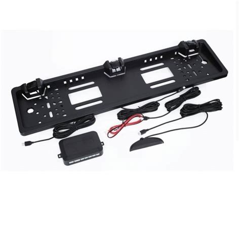 LED Display Reversing Sensor System Car License Plate Frame Sordan