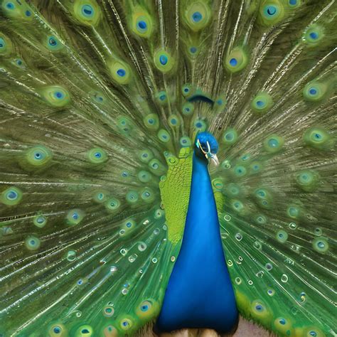 Premium Photo A Peacock With The Word Peacock On Its Back
