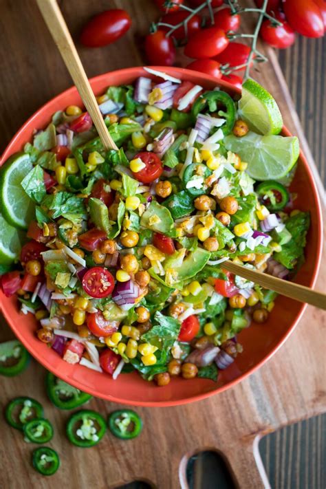 Crispy Chickpea Taco Salad Peas And Crayons Blog