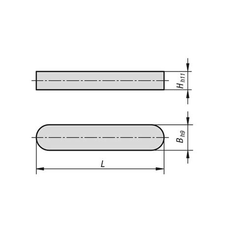 Clavette Parallèle Din6885a