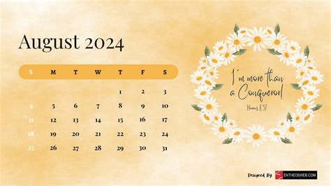 August 2024 Calendar Desktop Wallpaper Dosi Nanine