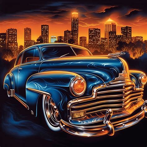 Chevrolet Fleetline Chevy Fleetmaster Lowrider Bomb Car Poster Etsy