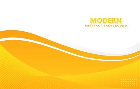 Premium Vector Abstract Orange And Yellow Wave Background Template