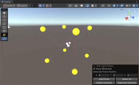 Unity 手册：使用编辑器放置光照探针 Unity 文档