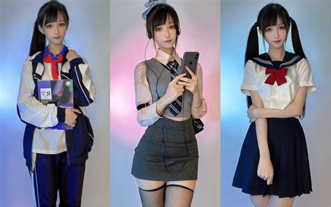 各个国家的女高制服 抖个姬灵 抖个姬灵 哔哩哔哩视频