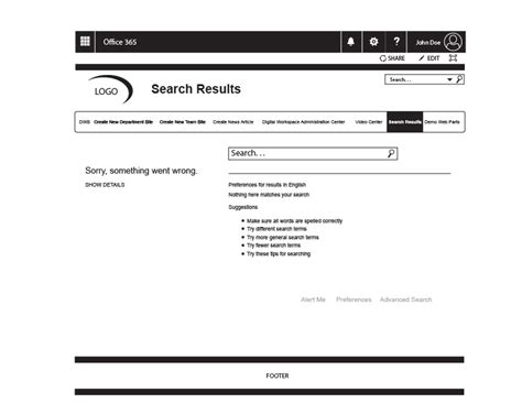 Digital Workspace Sharepoint Template Wireframe Jason Moree S Portfolio