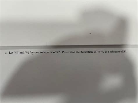 Solved Let W And W Be Two Subspaces Of R Prove That Chegg