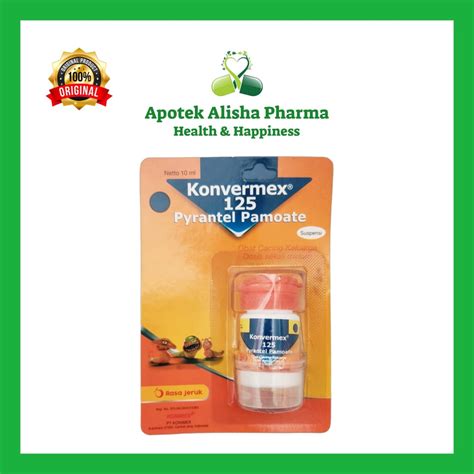 Jual KONVERMEX Sirup 10 Ml Obat Cacing Anak Pirantel Pamoat Shopee